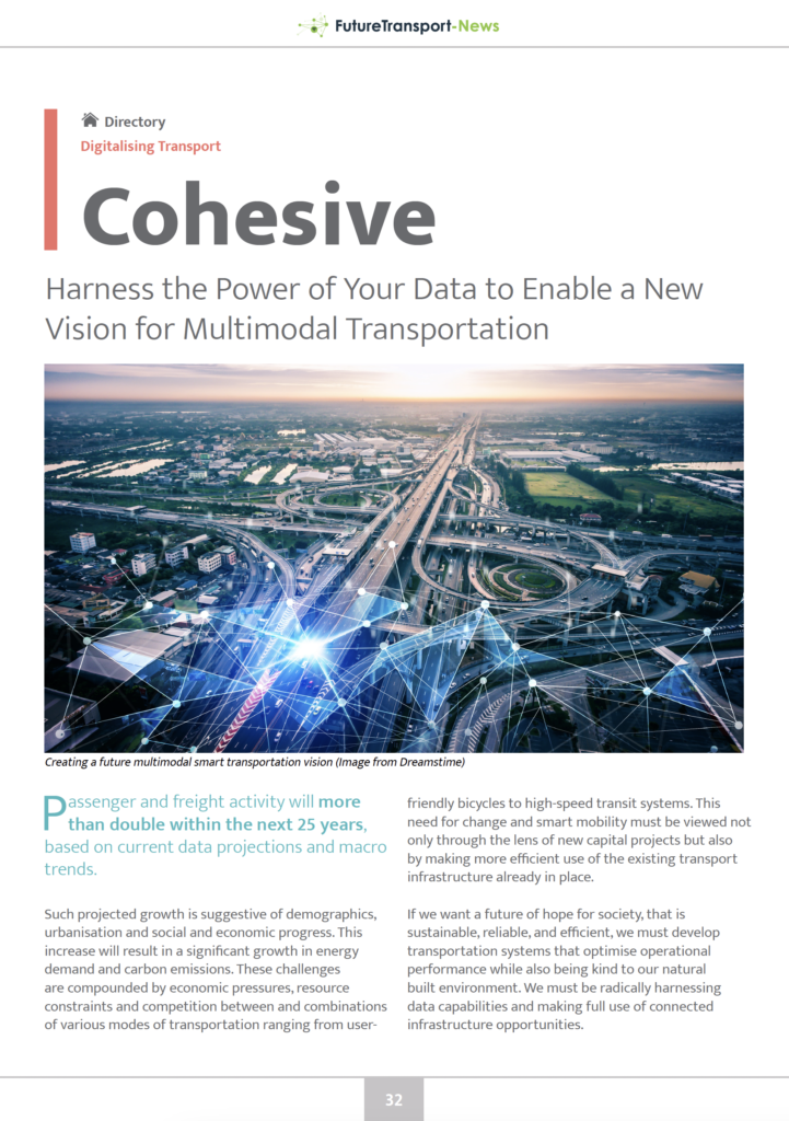 Cohesive: Harness the Power of Your Data for Multimodal Transportation
